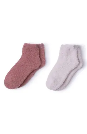 Barefoot Dreams Cozychic™ Ankle Socks 2-pack - Wild Rose Multi