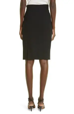 Akris Wool Blend Pencil Skirt