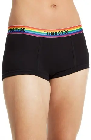 TOMBOYX Boyshorts Black Rainbow