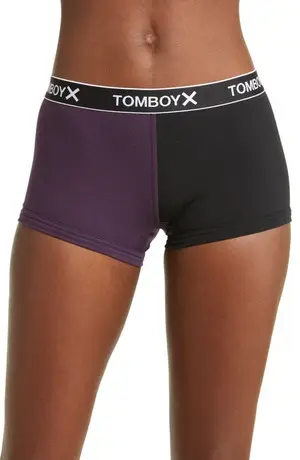 TOMBOYX Boyshorts Checkers Colorblock- Plum