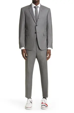 Thom Browne Classic Fit Wool Suit - Med Grey