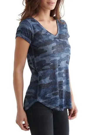 Lucky Brand Camo Burnout T-shirt