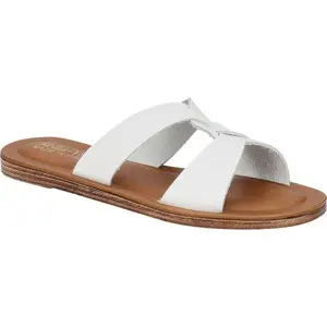 BELLA VITA Slide Sandal White