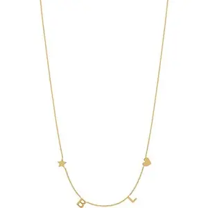 Bony Levy Bony Levy 14k Gold Charm Necklace 14k Yellow Gold - 4 Charms