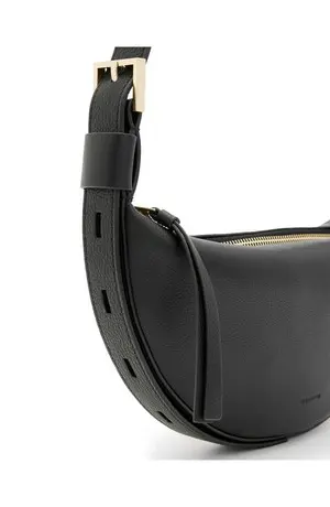 ALLSAINTS Half Moon Leather Crossbody Bag