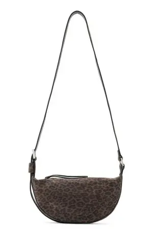 ALLSAINTS Half Moon Leather Crossbody Bag - Leppo Brown