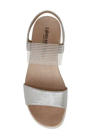 LIFESTRIDE Zing Slingback Sandal - Silver