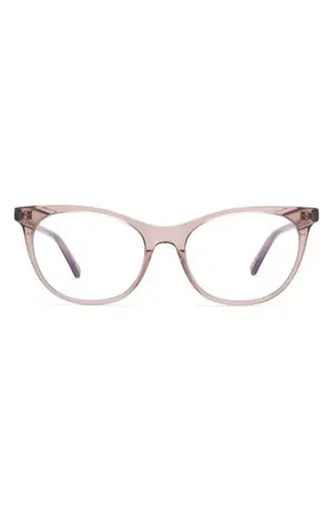 DIFF 51mm Cat Eye Blue Light Blocking Glasses Cafe Ole/clear Blue Light