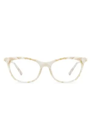 DIFF 51mm Cat Eye Blue Light Blocking Glasses Cashmere /clear
