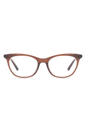 DIFF 51mm Cat Eye Blue Light Blocking Glasses - Festive Umbria/clear