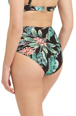 SEA LEVEL Gathered High Waist Bikini Bottoms