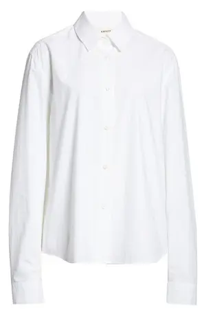 Khaite Argo Cotton Poplin Button-up Shirt