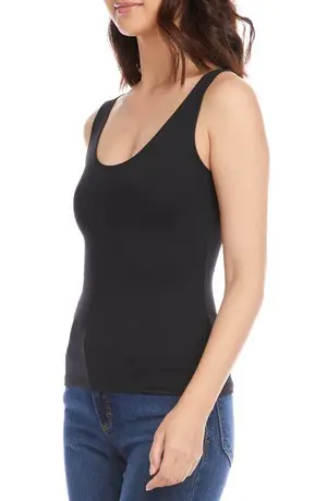 Karen Kane Scoop Neck Tank - Black