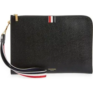 Thom Browne Zip Around Wallet - Black