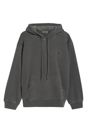 Carhartt Work In Progress Nelson Hoodie - Black Garment Dyed