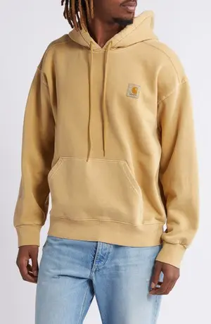 Carhartt Work In Progress Nelson Hoodie Bourbon Garment Dye