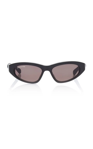 Balenciaga Twisted Cat-eye Acetate Sunglasses - Black