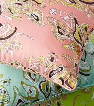 Emilio Pucci Printed Silk Twill Pillow