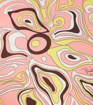 Emilio Pucci Printed Silk Twill Pillow