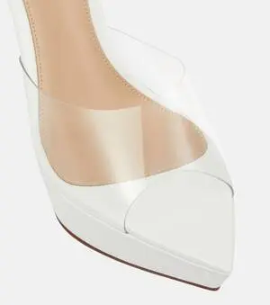 GIANVITO ROSSI Betty Pvc And Leather Sandals