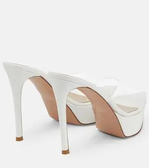 GIANVITO ROSSI Betty Pvc And Leather Sandals
