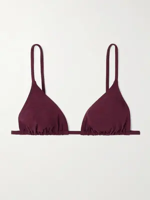 ERES Les Essentiels Mouna Triangle Bikini Top - Burgundy