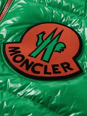 Moncler 1952 Haggi Logo-appliquéd Quilted Recycled Glossed-shell Hooded Down Jacket - Green