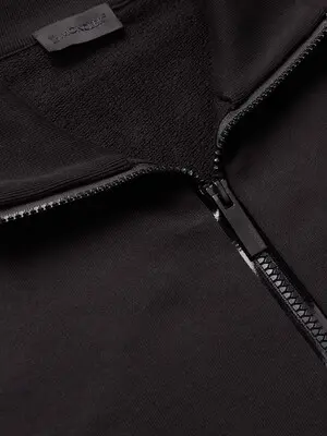 Moncler Logo-print Cotton-jersey Zip-up Sweatshirt