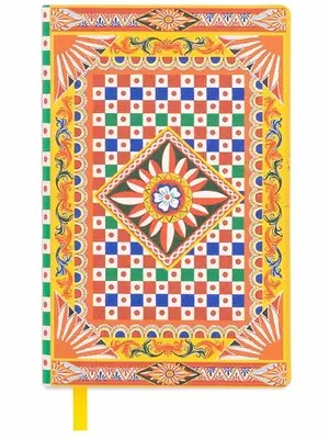 Dolce & Gabbana Carretto-print Notebook - Orange