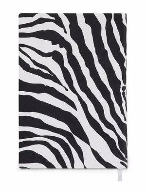 Dolce & Gabbana Medium Zebra-print Leather Ruled Notebook