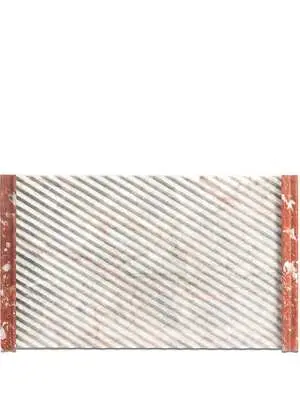 EDITIONS MILANO Large Versi Marble Tray - Red