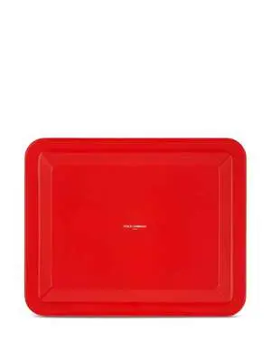 Dolce & Gabbana Medium Carretto-print Wood Tray