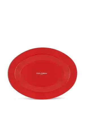 Dolce & Gabbana Carretto-print Wood Tray