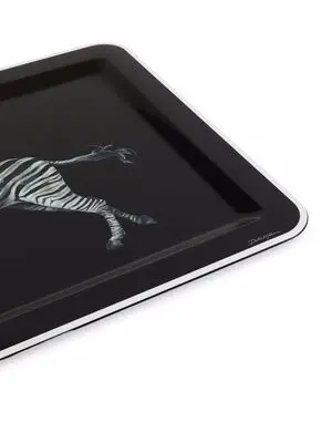 Dolce & Gabbana Large Zebra-print Wood Tray