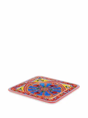 Dolce & Gabbana Medium Carretto-print Wood Tray