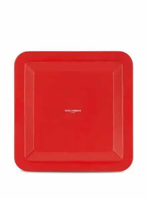 Dolce & Gabbana Medium Carretto-print Wood Tray