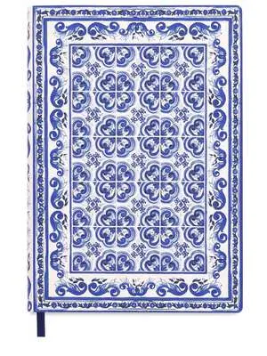 Dolce & Gabbana Mediterranean Print Notebook - Blue