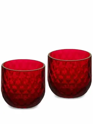 Dolce & Gabbana Hand-blown Murano Shot Glasses - Red