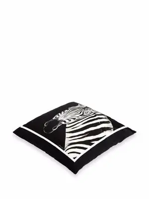 Dolce & Gabbana Medium Zebra-print Duchesse Cotton Cushion