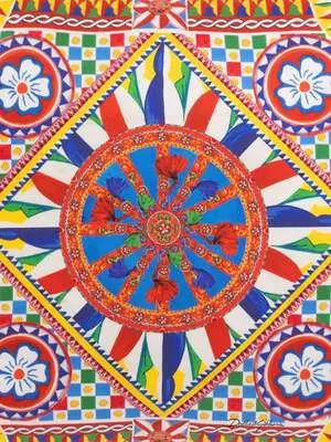 Dolce & Gabbana Carretto Print Cushion