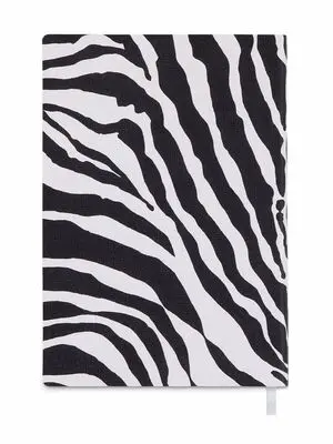 Dolce & Gabbana Medium Zebra-print Leather Blank Notebook