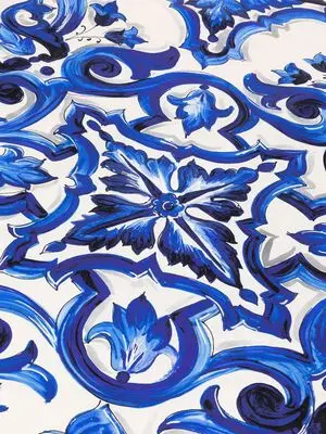 Dolce & Gabbana Mediterranean-print Silk Blanket