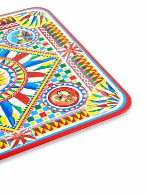 Dolce & Gabbana Large Carretto-print Tray