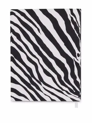Dolce & Gabbana Large Zebra-print Leather Blank Notebook