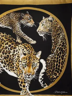 Dolce & Gabbana Leopard-print Silk Cushion