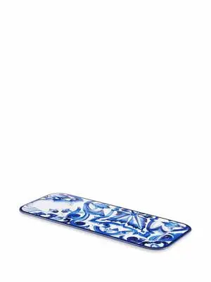 Dolce & Gabbana Small Mediterraneo-print Wooden Tray