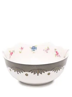 SELETTI Hybrid Contrast-print Bowl - White