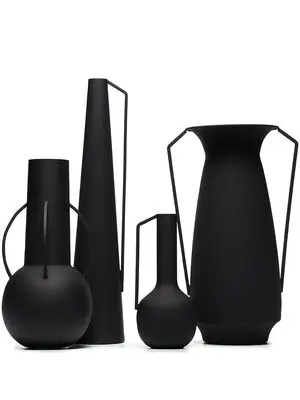 POLSPOTTEN Roman Powder-coated Vases - Black