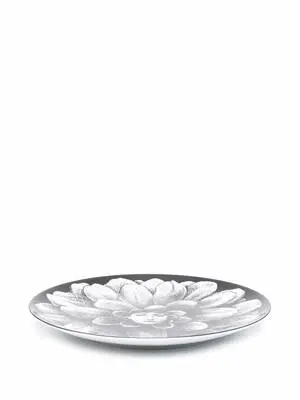 FORNASETTI Decorative Porcelain Plate - Black