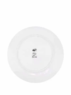 FORNASETTI Decorative Porcelain Plate - Black